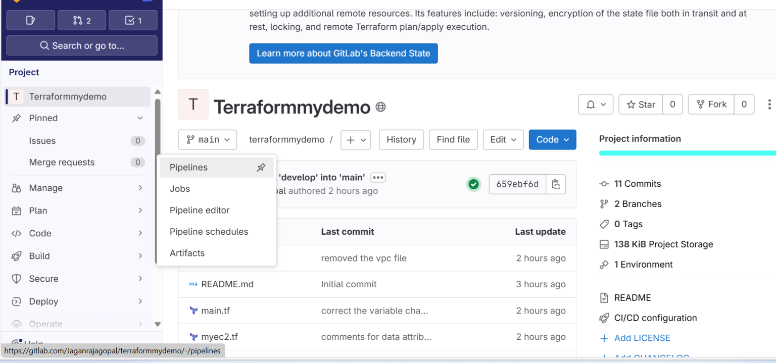 Integrating Gitlab With Terraform And Aws Cloud